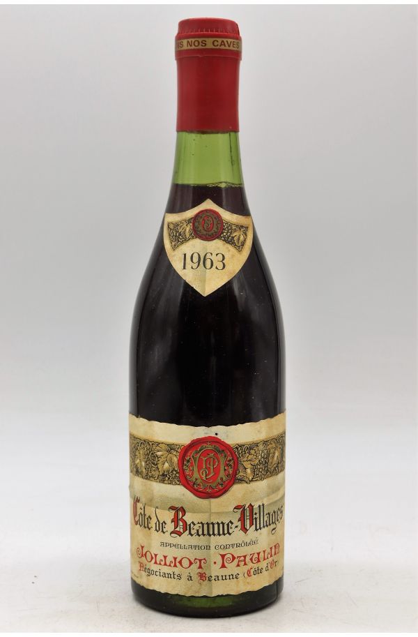 Jolliot Paulin Côte de Beaune 1963