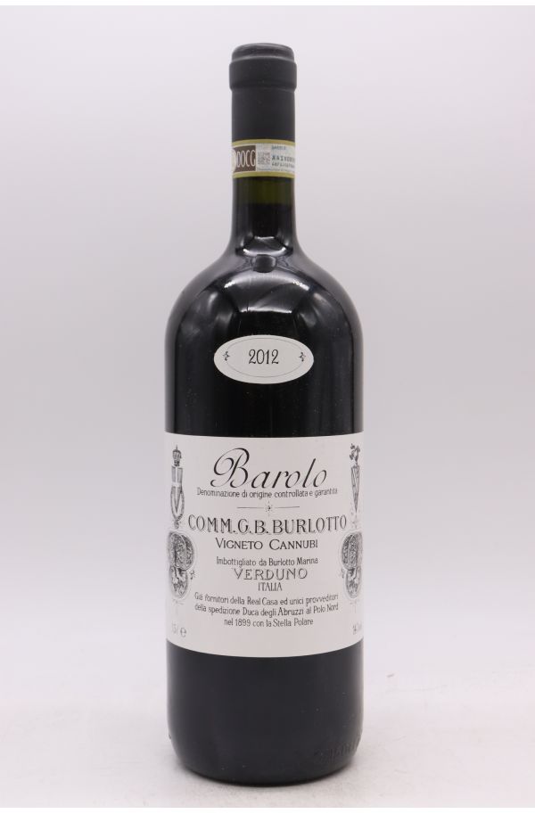 Comm G B Burlotto Barolo Cannubi 2012 Magnum