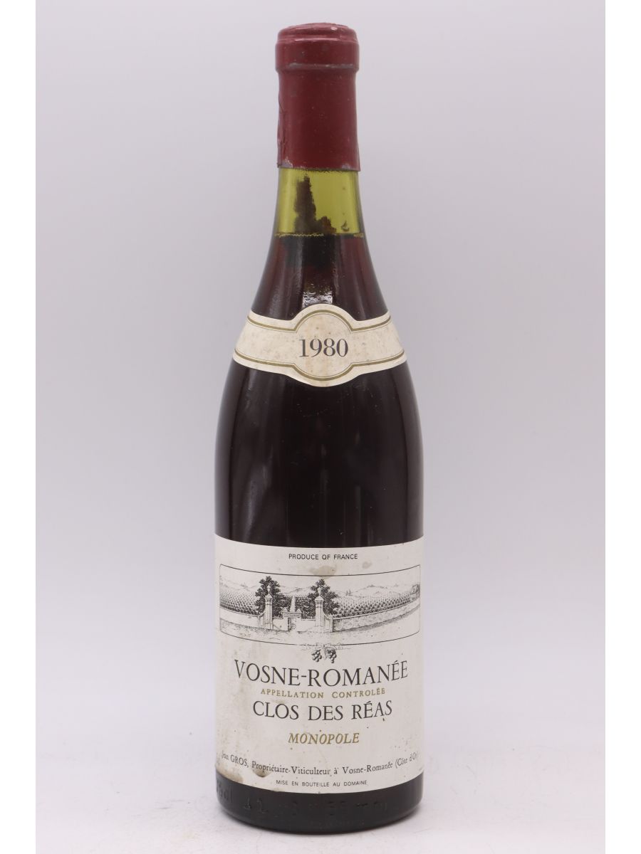 Jean Gros Vosne Romanée 1er cru Clos des Réas 1980