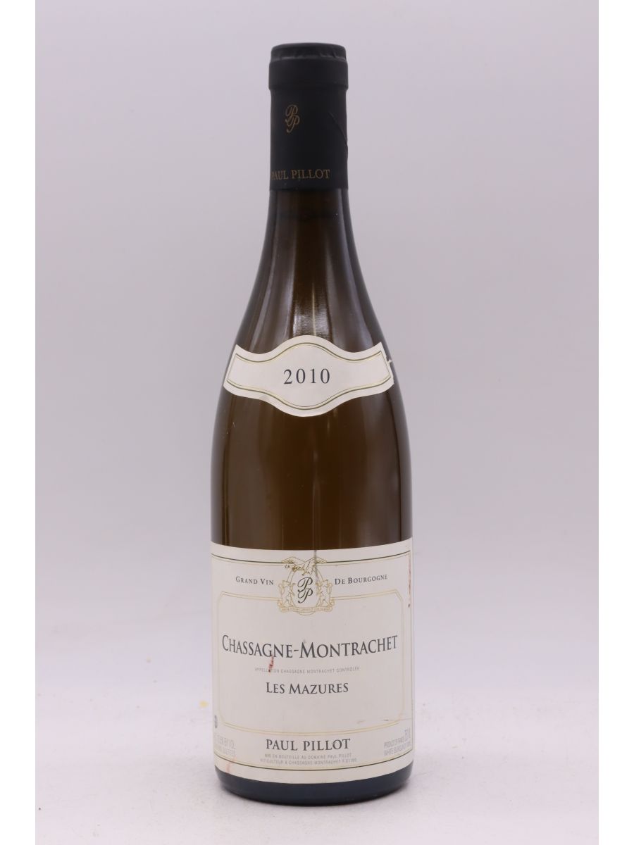 Paul Pillot Chassagne Montrachet Les Mazures 2010