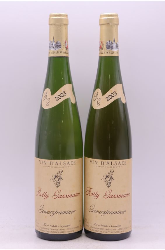 Rolly Gassmann Alsace Gewurztraminer 2003
