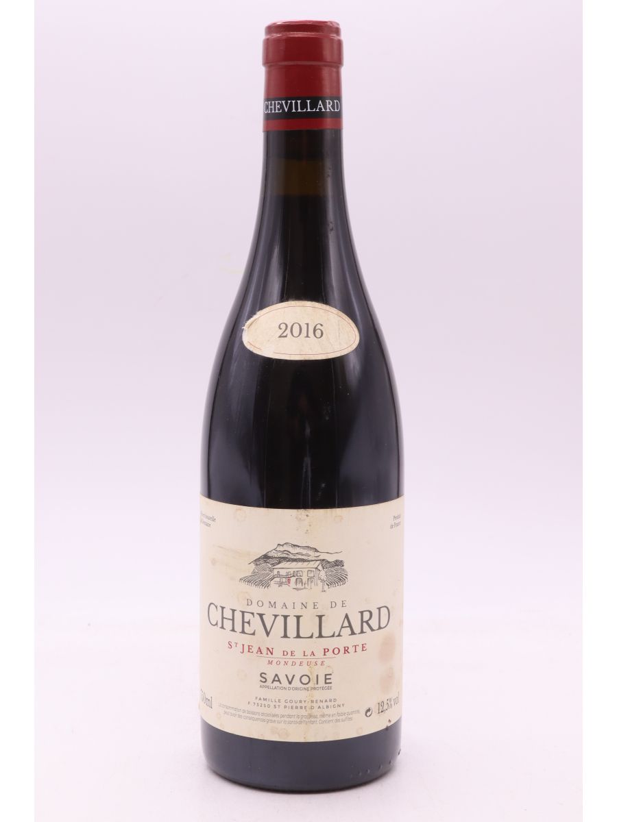 Chevillard Savoie Saint Jean de la Porte 2016 rouge