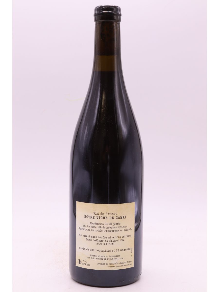 Eric Fimbel et Lydia Houillon Notre Vigne de Gamay 2023