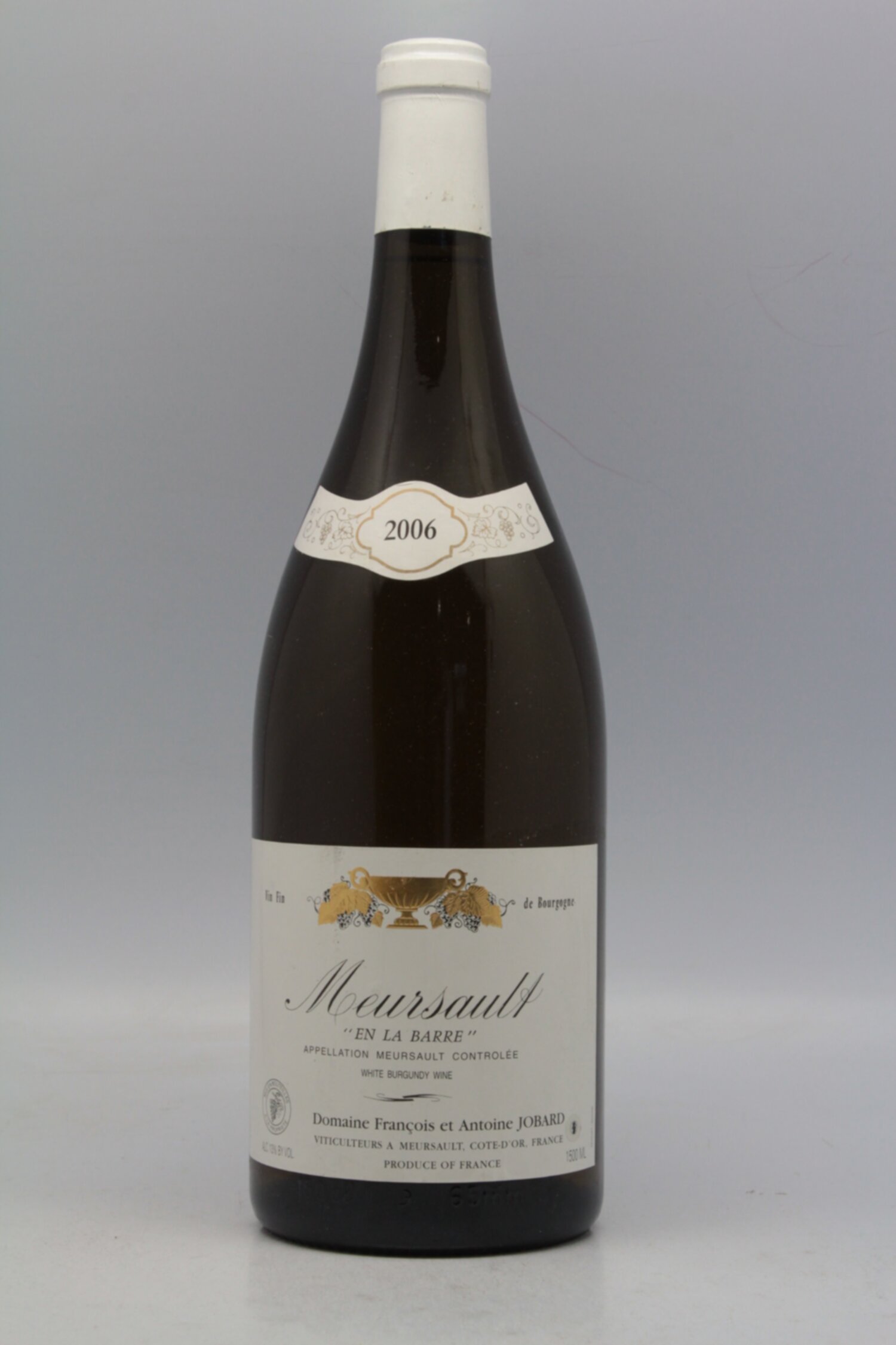Antoine & Francois Jobard Meursault En la Barre 2006 Magnum - VINS ...