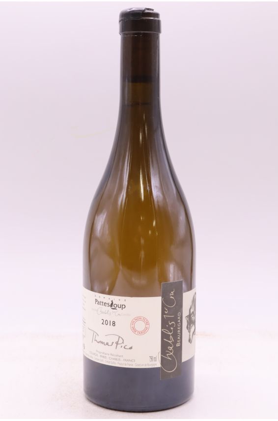 Pattes Loup Chablis 1er cru Beauregard Mise Tardive 2018