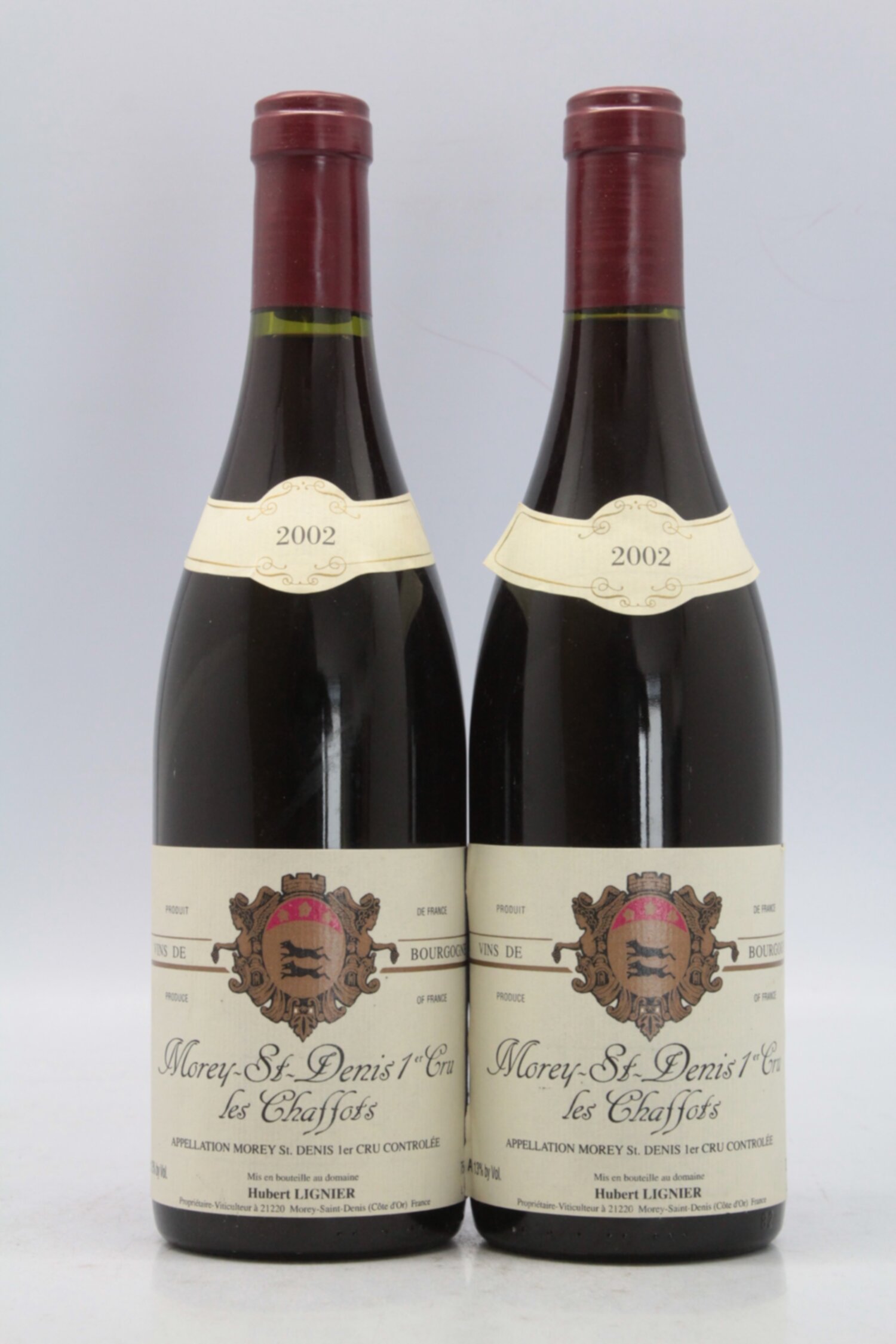 Hubert Lignier Morey Saint Denis 1er cru Les Chaffots 2002 - VINS ...