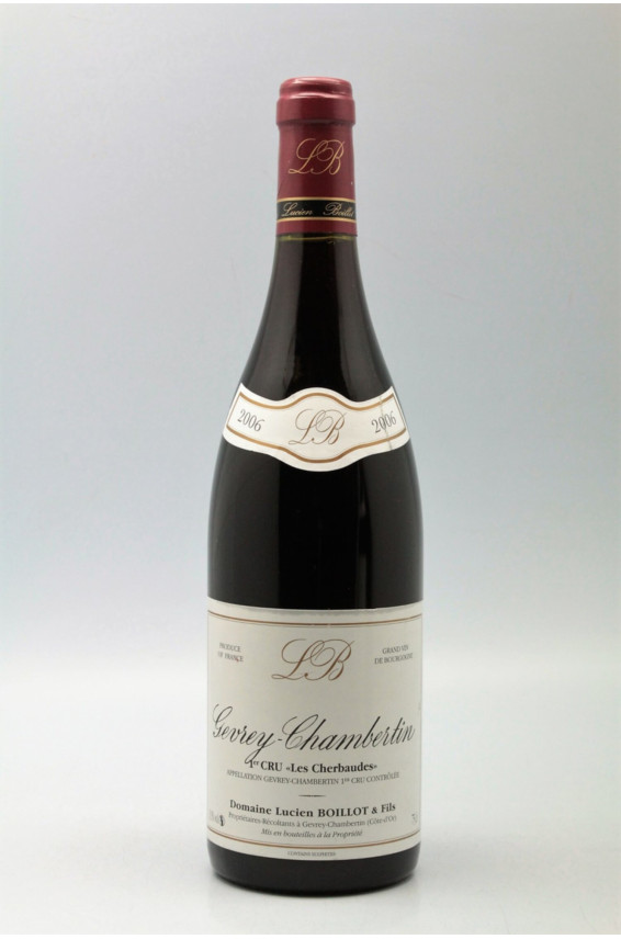 Lucien Boillot Gevrey Chambertin 1er cru Les Cherbaudes 2006