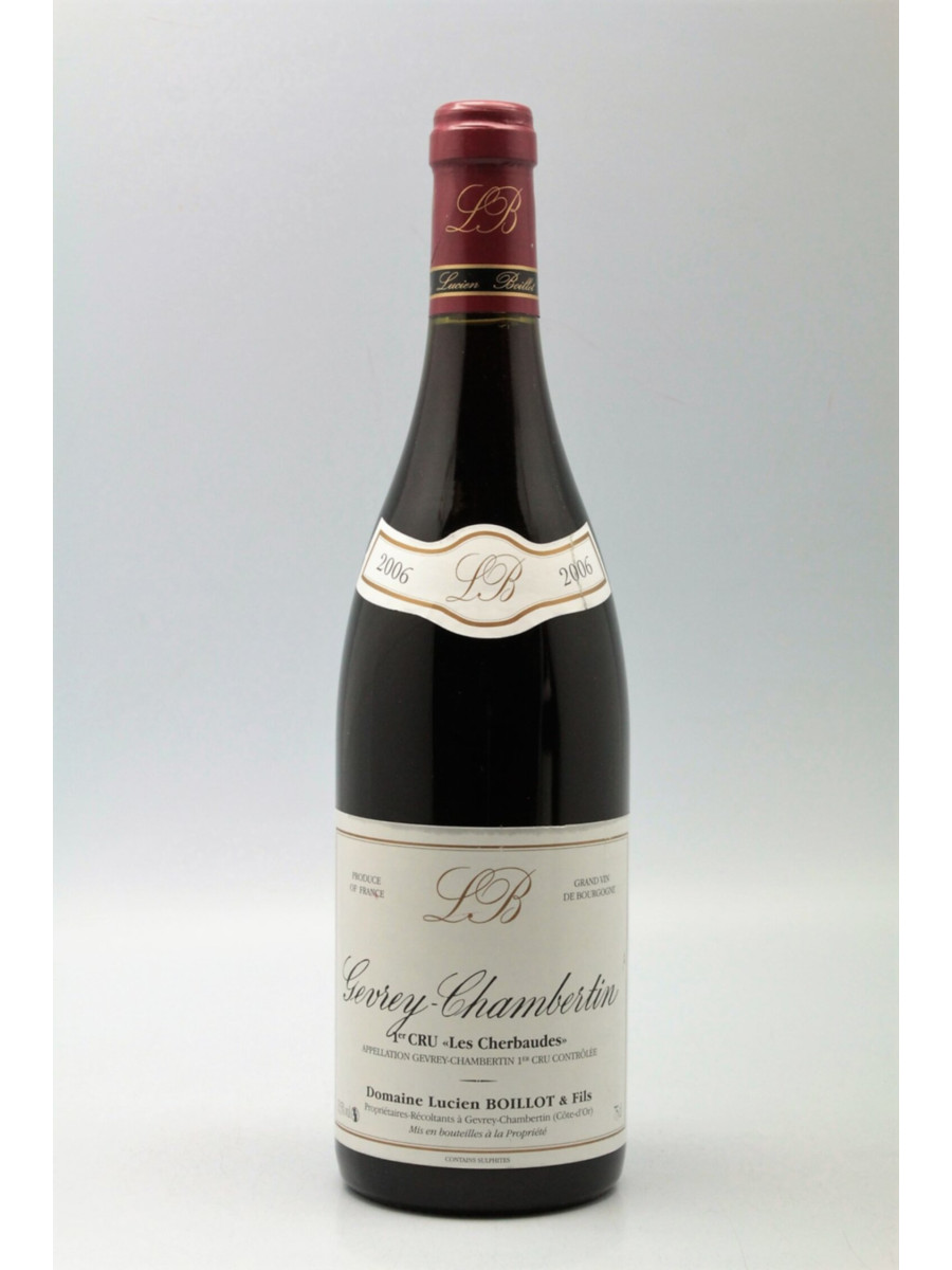 Lucien Boillot Gevrey Chambertin 1er cru Les Cherbaudes 2006