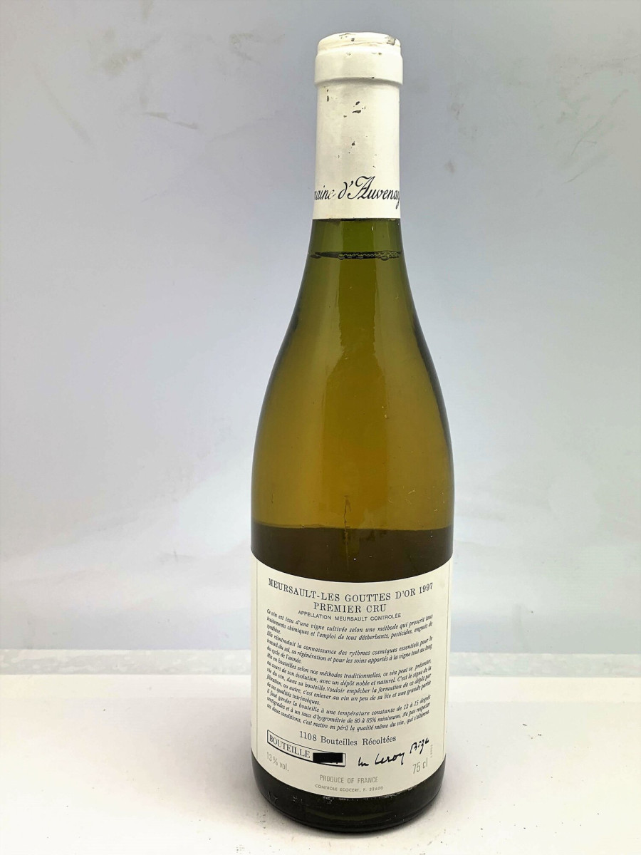 Domaine Dauvenay Meursault 1er Cru Les Gouttes Dor 1997