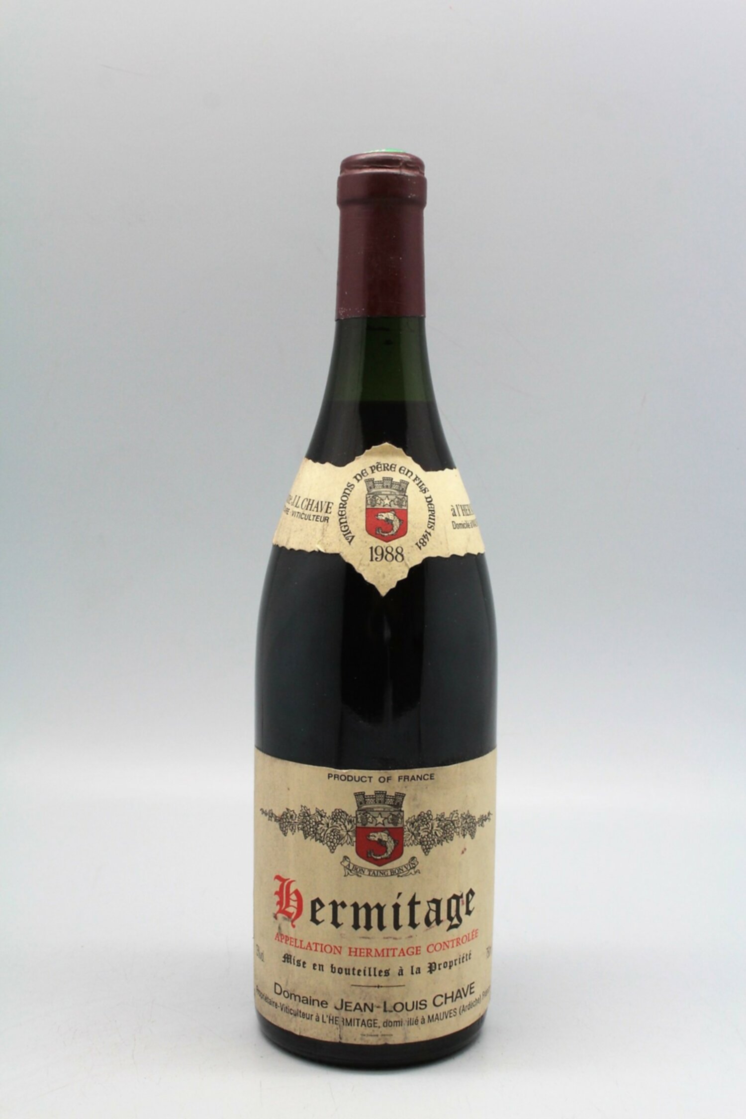 Jean Louis Chave Hermitage 1988 - VINS & MILLESIMES